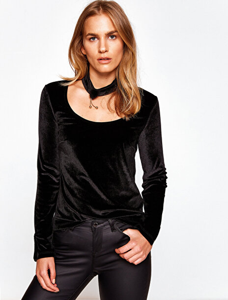 Koton Kadın Kadife Bluz