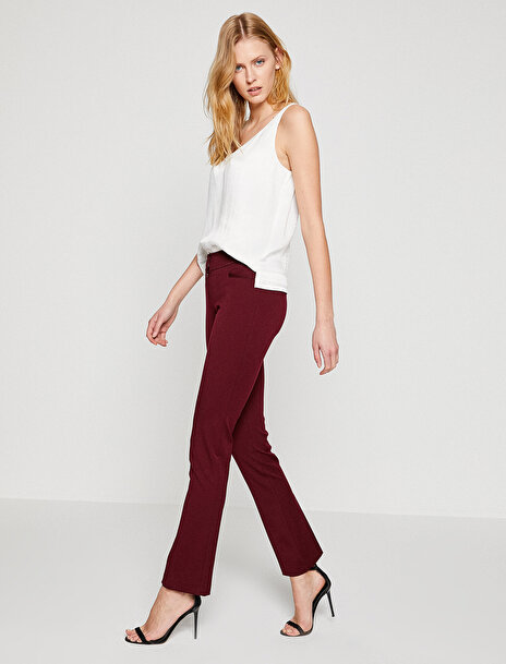 Koton Kadın Düşük Bel Pantolon