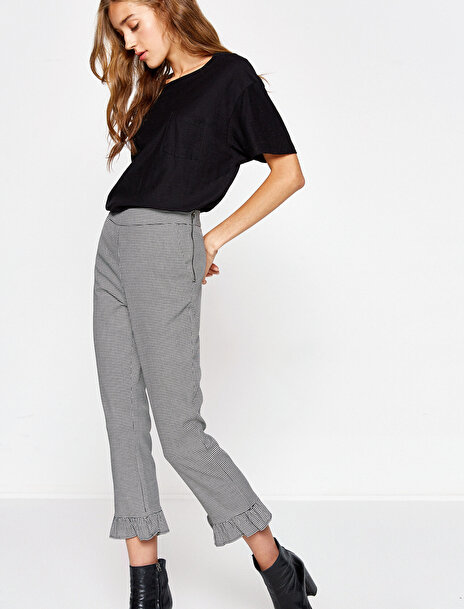 Koton Kadın Fırfırlı Pantolon