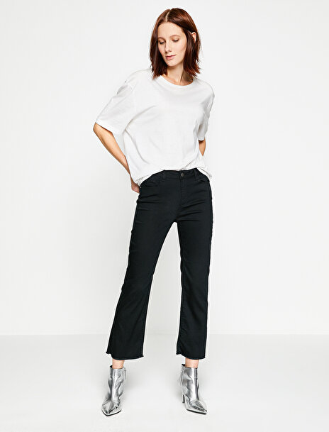 Koton Kadın Eve Slim Jean - Yüksek Bel Normal Kesim Hafif Düz Paça Pantolon Koton Kadın Eve Slim Jean - Yüksek Bel Normal Kesim Hafif Düz Paça Pantolon