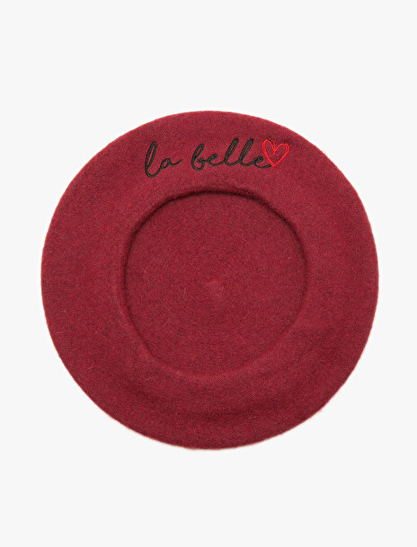 Koton Kadın Yazılı İşlemeli Bere