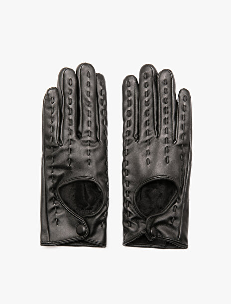 Koton Kadın Deri Görünümlü Eldiven