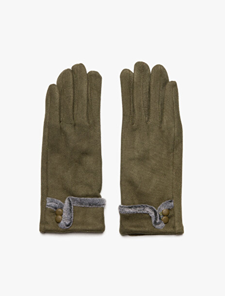 Koton Kadın Suni Kürk Detaylı Eldiven Koton Kadın Suni Kürk Detaylı Eldiven