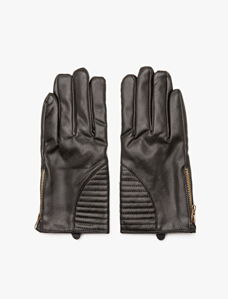 Koton Kadın Deri Görünümlü Eldiven