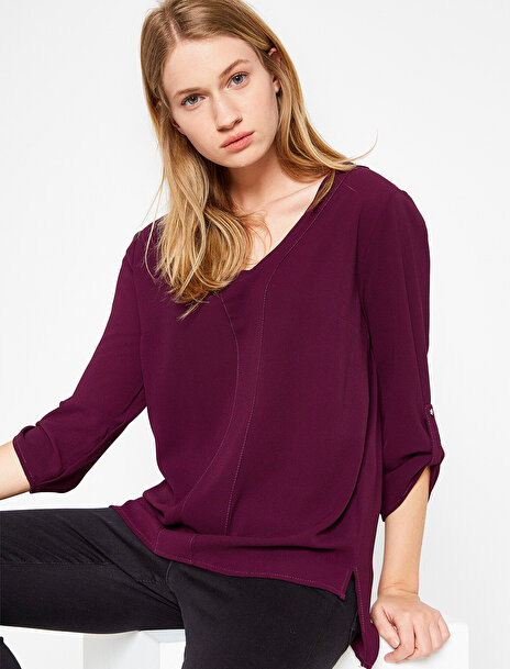 Koton Kadın V Yaka Buluz