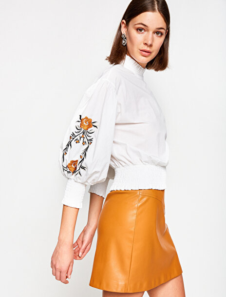 Koton Kadın İşleme Detaylı Bluz