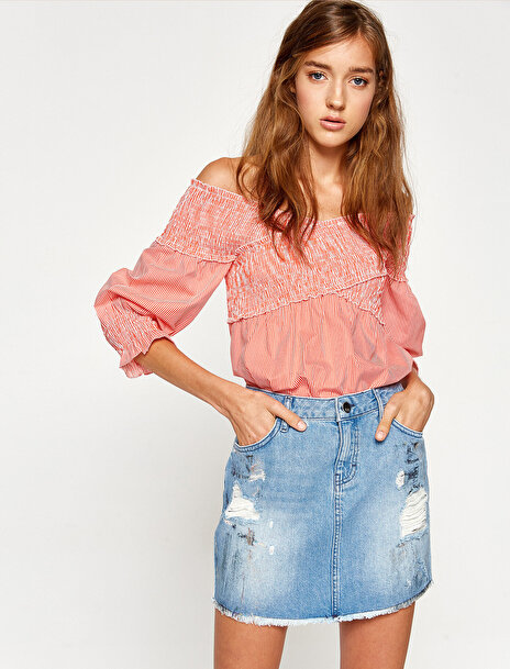 Koton Kadın Omzu Açık Bluz