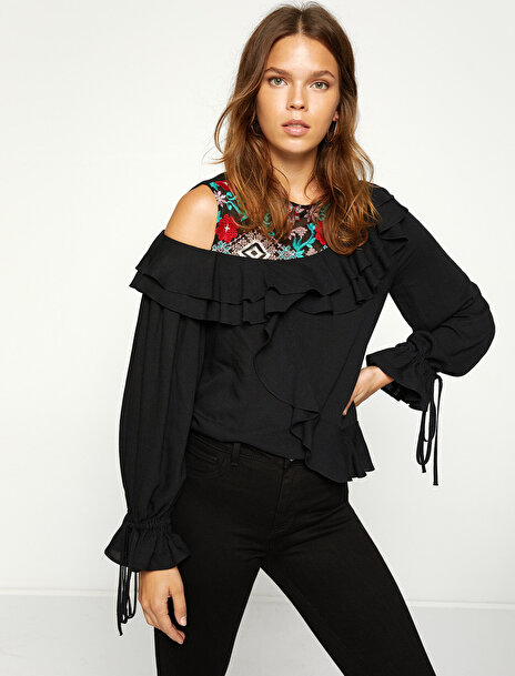 Koton Ole Genç Kız Fahriye Evcen For Koton Jeans Bluz