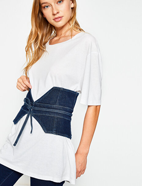 Koton Ole Genç Kız Jean Korse