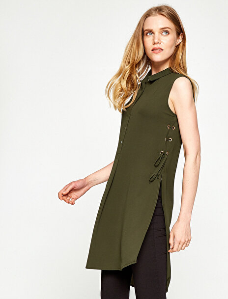 Koton Kadın Kuş Gözü Detaylı Tunik