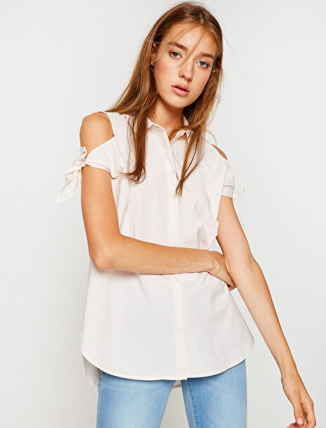 Koton Kadın Omzu Açık Gömlek