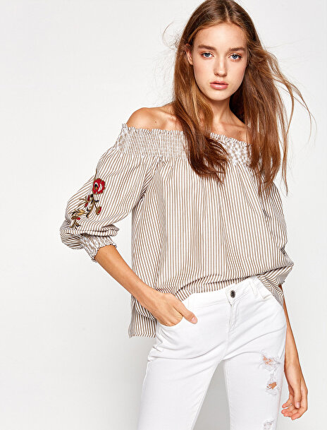 Koton Kadın İşlemeli Bluz