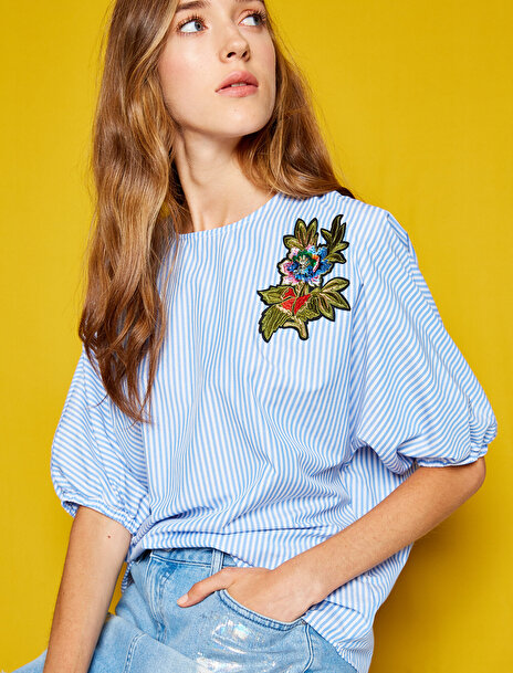 Koton Kadın İşlemeli Bluz