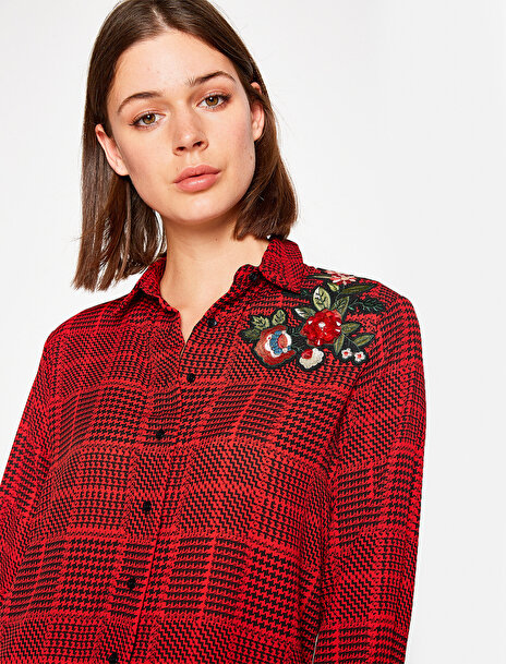 Koton Kadın İşlemeli Gömlek