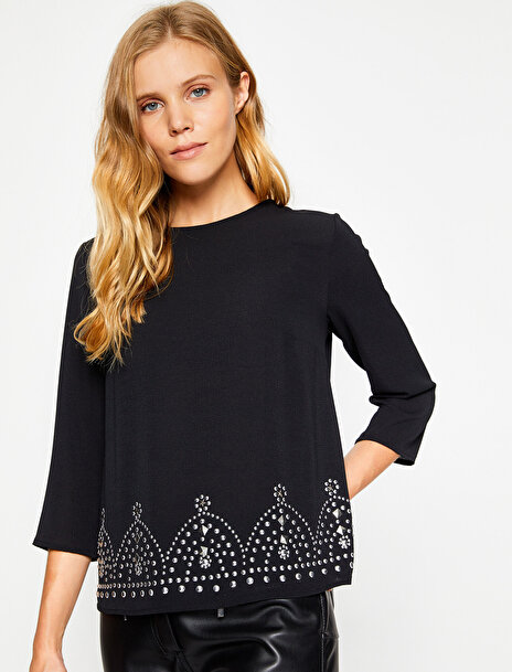 Koton Kadın Zımba Detaylı Bluz