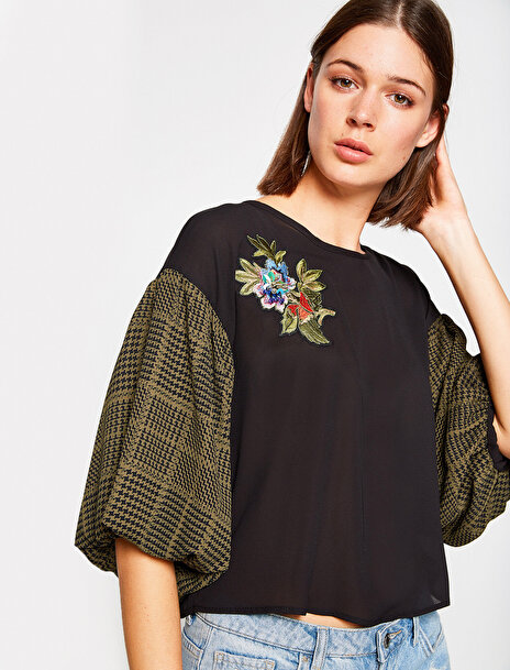 Koton Kadın İşlemeli Bluz