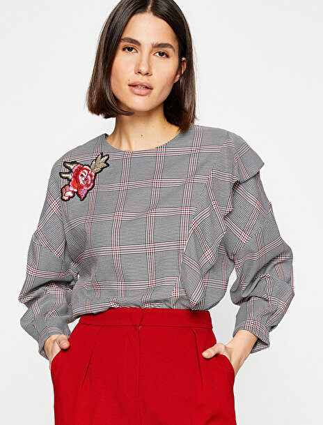 Koton Kadın İşlemeli Bluz