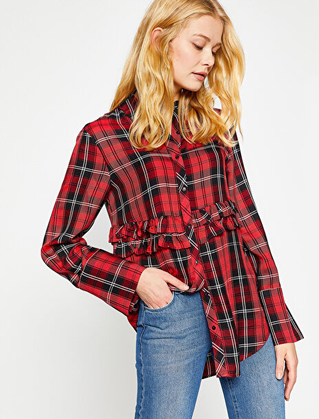 Koton Kadın Kareli Tunik