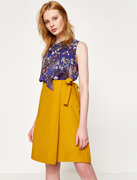 Koton Kadın Beli Bağlamalı Etek