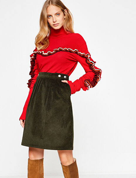 Koton Kadın Kadife Etek