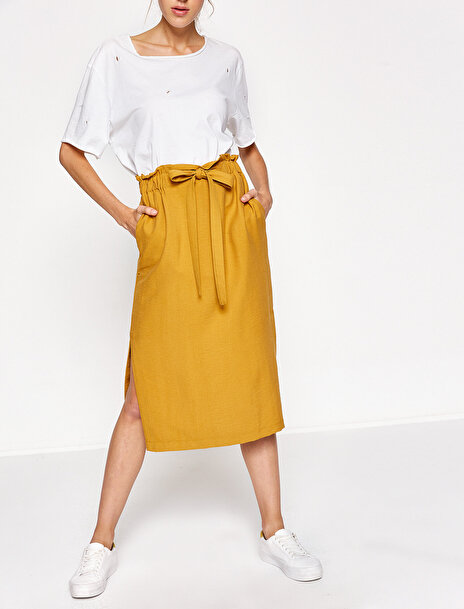 Koton Kadın Bağlamalı Etek