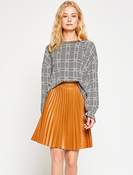 Koton Kadın Pilili Etek