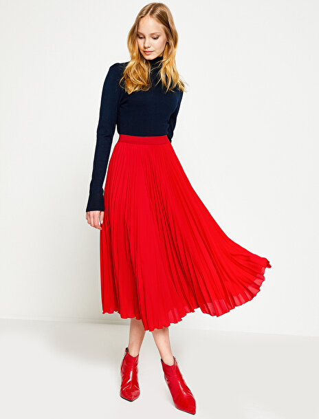 Koton Kadın Pilili Etek