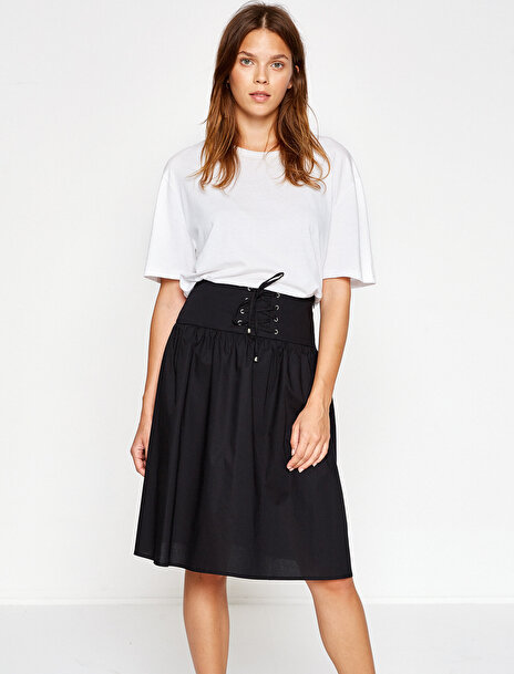 Koton Kadın Beli Bağlamalı Etek