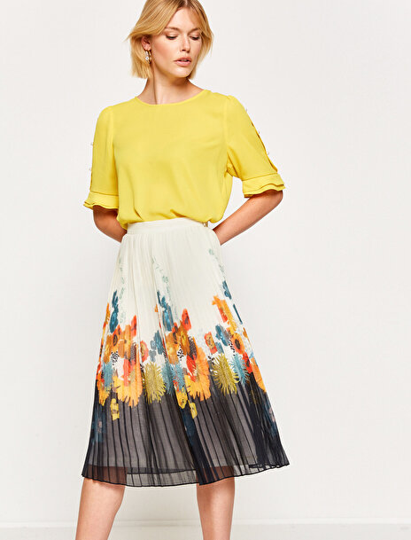 Koton Kadın Pilili Etek