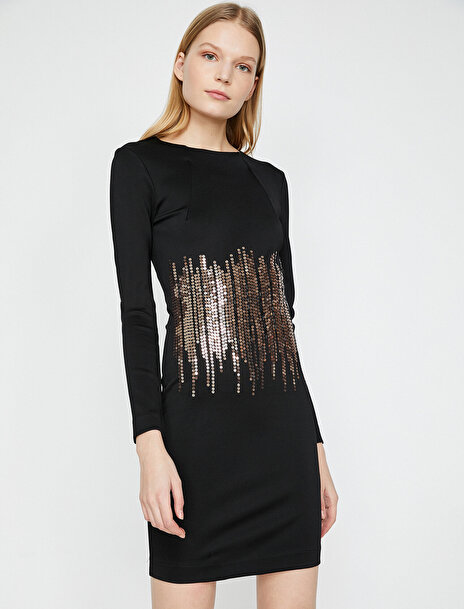 Koton Kadın Payet Detaylı Elbise