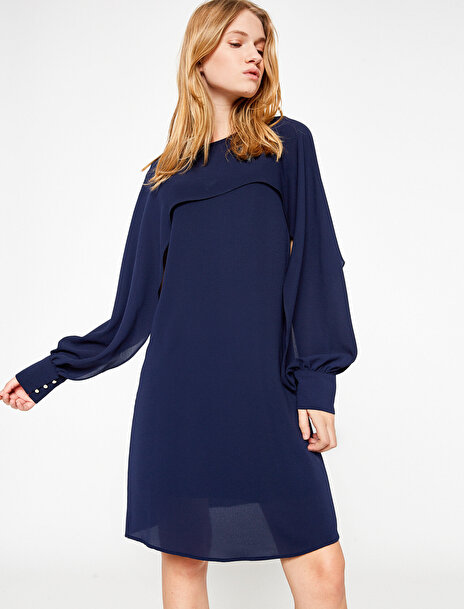 Koton Kadın Tül Detay Elbise