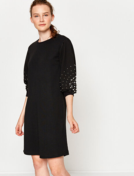 Koton Kadın İnci Detaylı Elbise Koton Kadın İnci Detaylı Elbise