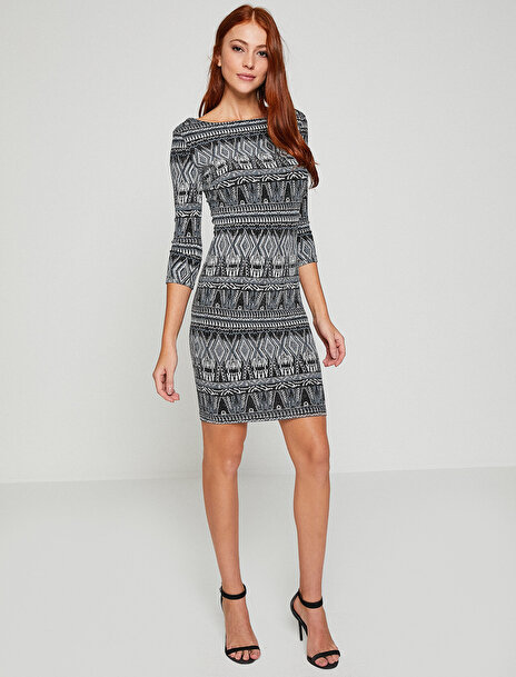 Koton Kadın Etnik Desenli Elbise