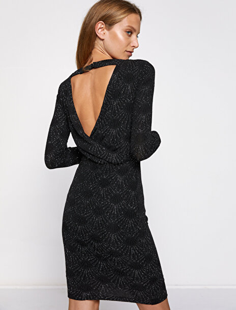 Koton Kadın Sırt Detaylı Elbise