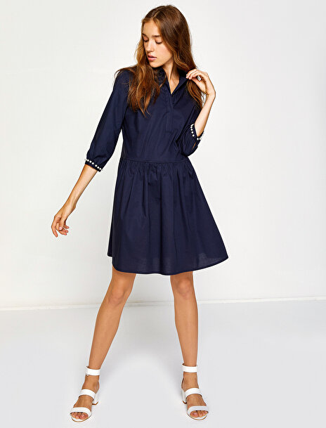 Koton Kadın İnci Detaylı Elbise Koton Kadın İnci Detaylı Elbise