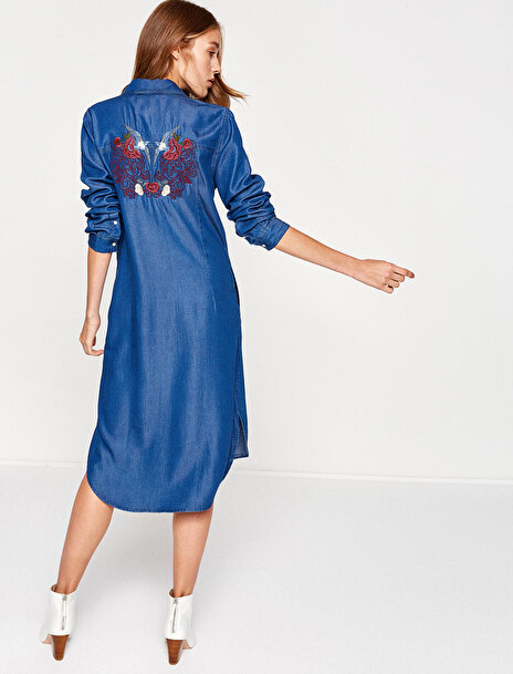 Koton Kadın İşlemeli Elbise