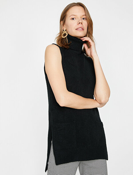 Koton Kadın Boğazlı Triko Kazak