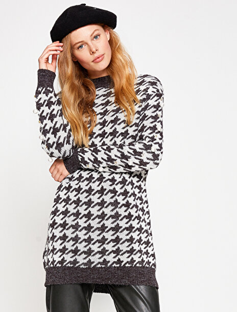 Koton Kadın İnci Detaylı Triko Kazak Koton Kadın İnci Detaylı Triko Kazak