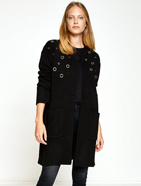 Koton Kadın Kuş Gözü Detaylı Hırka