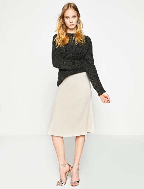 Koton Kadın Normal Bel Triko Etek