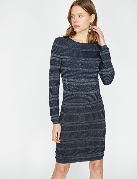 Koton Kadın Uzun Kollu Triko Elbise