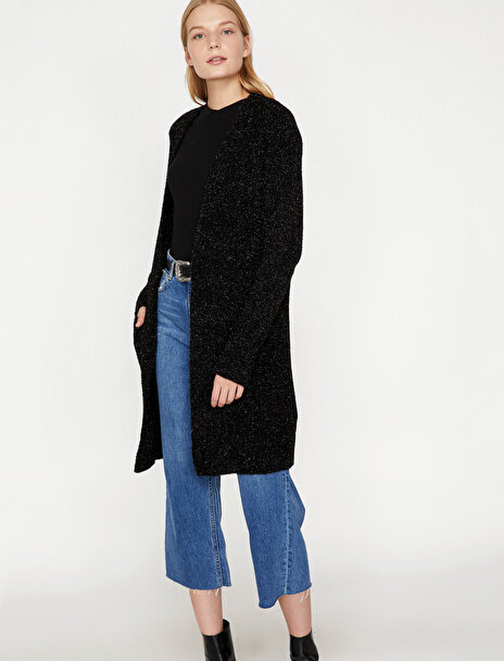 Koton Kadın Sim Detaylı Triko Hırka