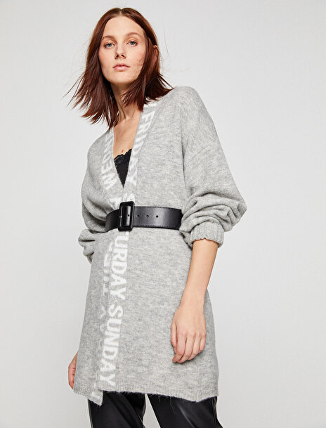 Koton Kadın Yazılı Baskılı Triko Hırka Koton Kadın Yazılı Baskılı Triko Hırka