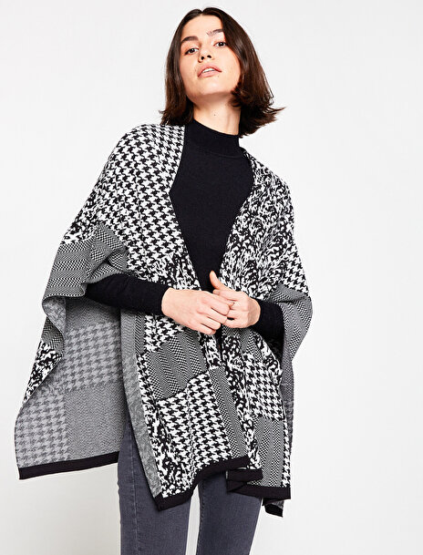 Koton Kadın Desenli Triko Panço