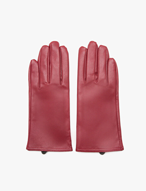 Koton Kadın Deri Görünümlü Eldiven