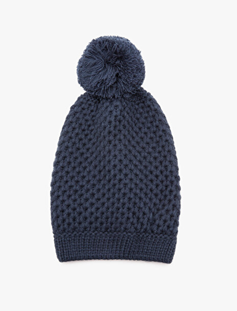 Koton Kadın Ponpon Detaylı Bere