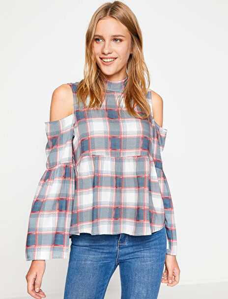 Koton Ole Genç Kız Omuz Detaylı Bluz