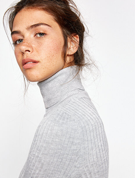 Koton Kadın Boğazlı Triko Kazak