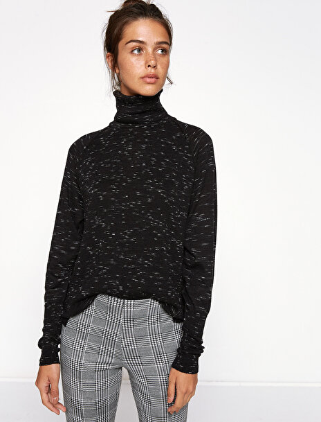 Koton Kadın Boğazlı Triko Kazak