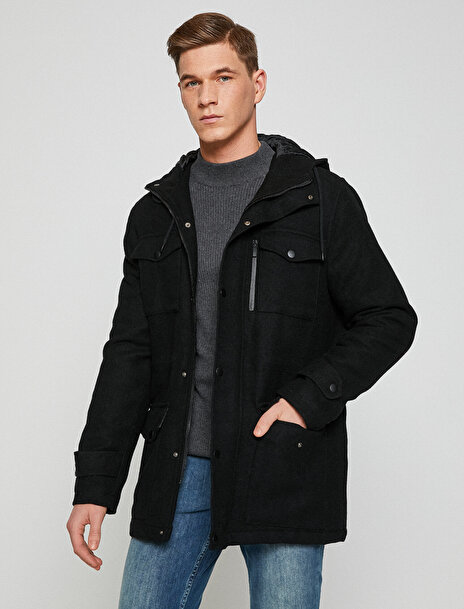 Koton Erkek Cep Detaylı Kaban